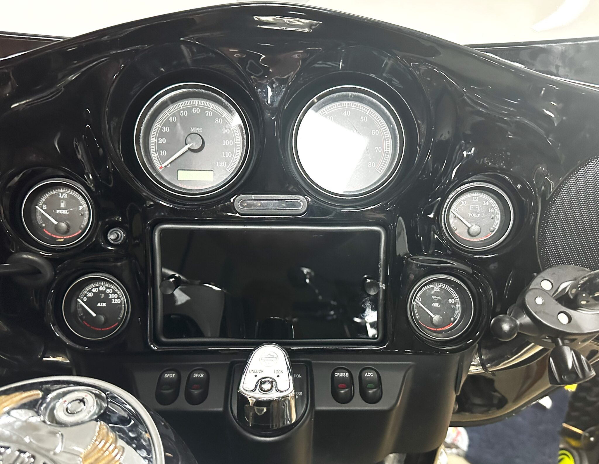 Harley Double Din Metra Style Splash Cover 1998-2013 fairing